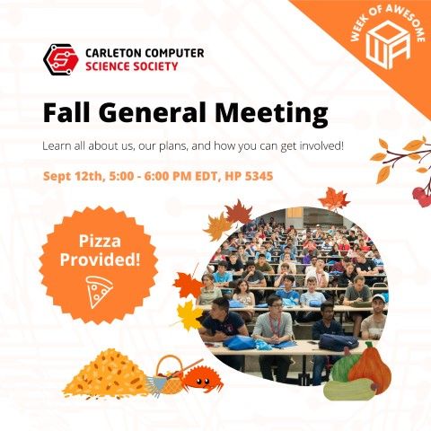 Carleton Computer Science Society | Fall General Meeting