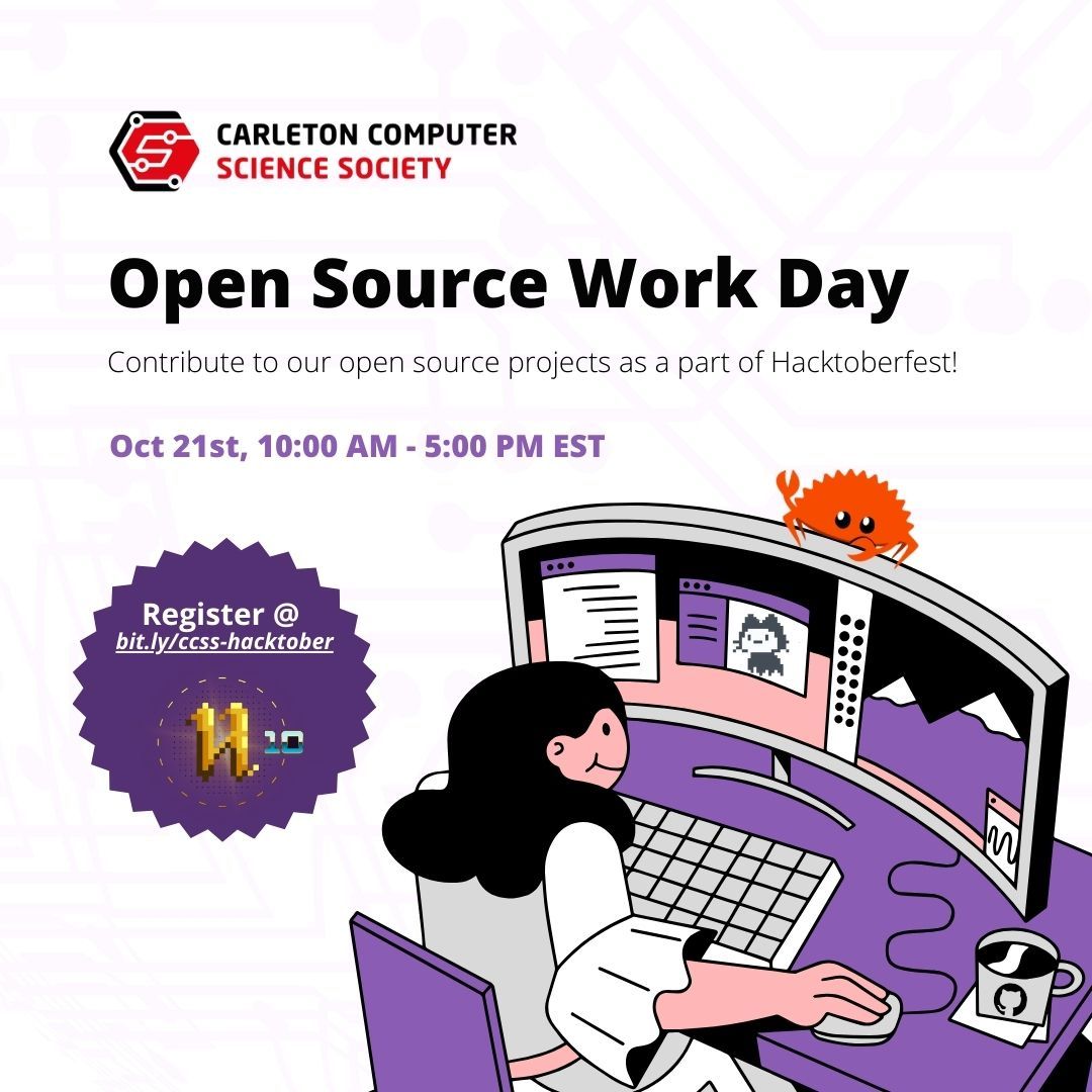 Carleton Computer Science Society | Hacktoberfest Open Source Work Day