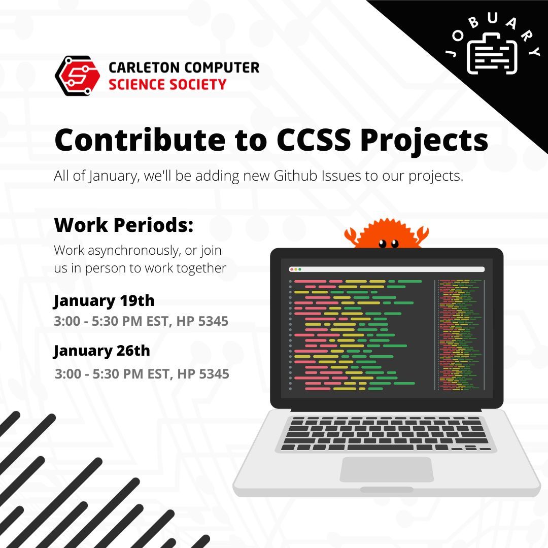 Carleton Computer Science Society | Project Contribution Work Periods