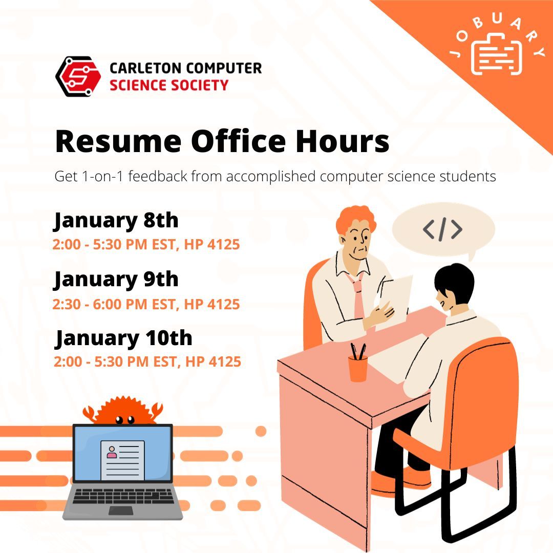 Carleton Computer Science Society | Resume Office Hours