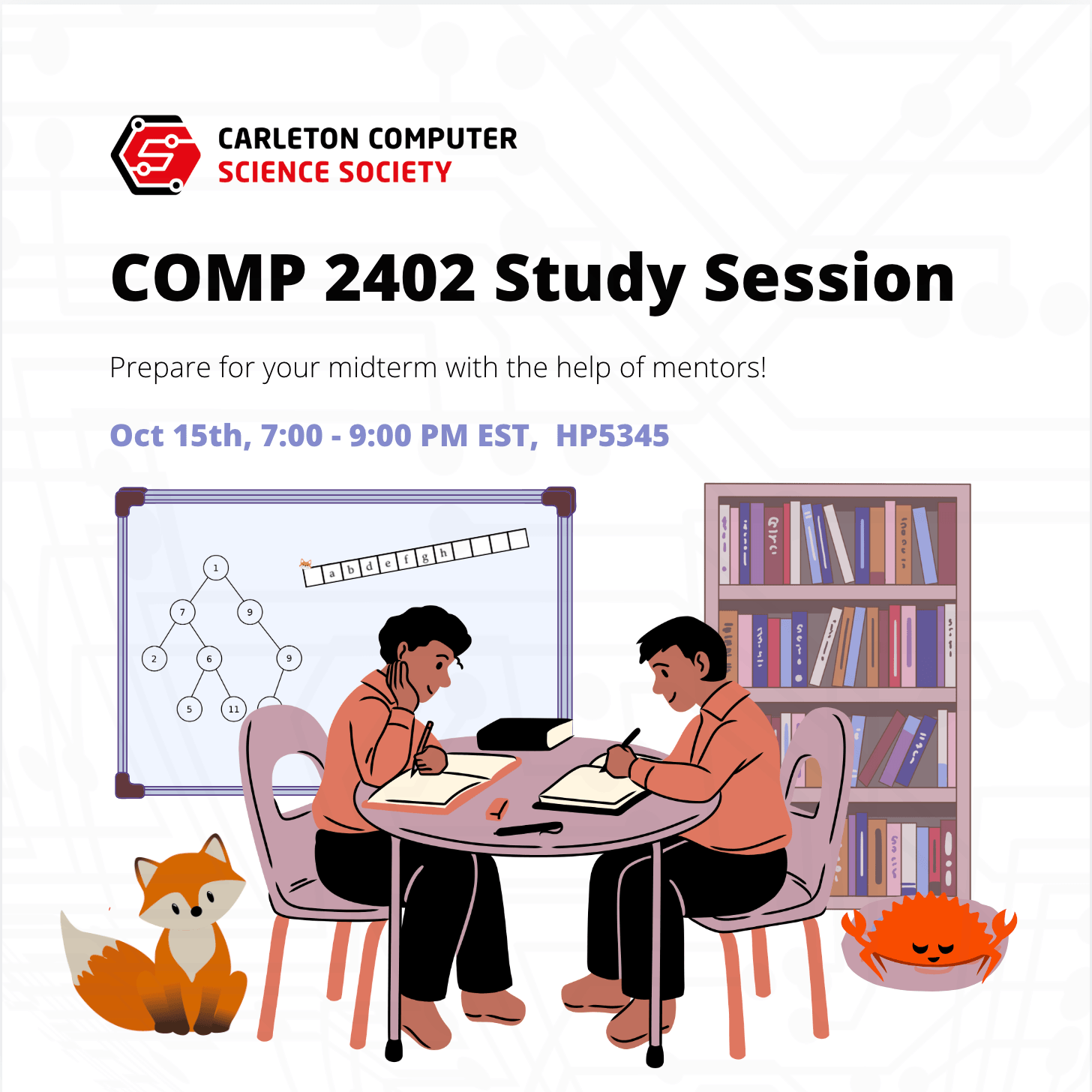Carleton Computer Science Society | COMP2402 Study Session