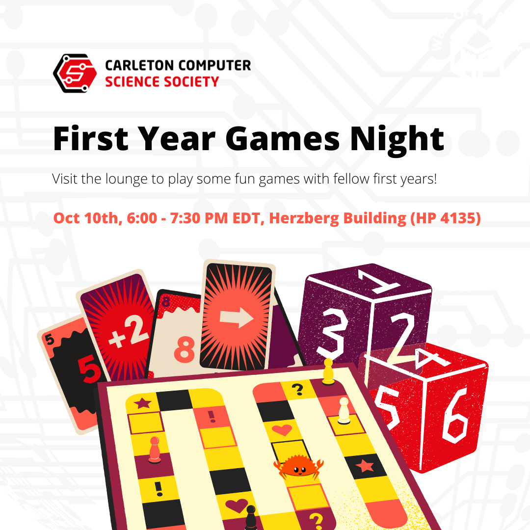 Carleton Computer Science Society | First Year Games Night