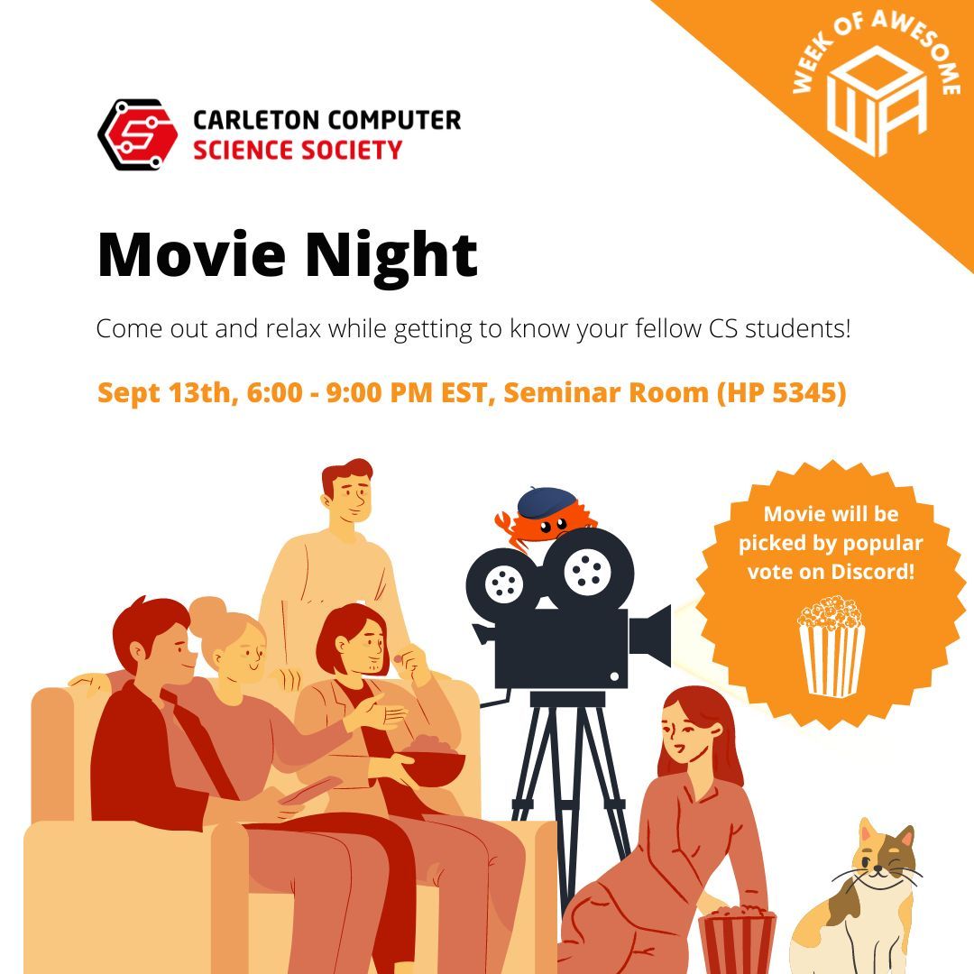 Carleton Computer Science Society | Movie Night