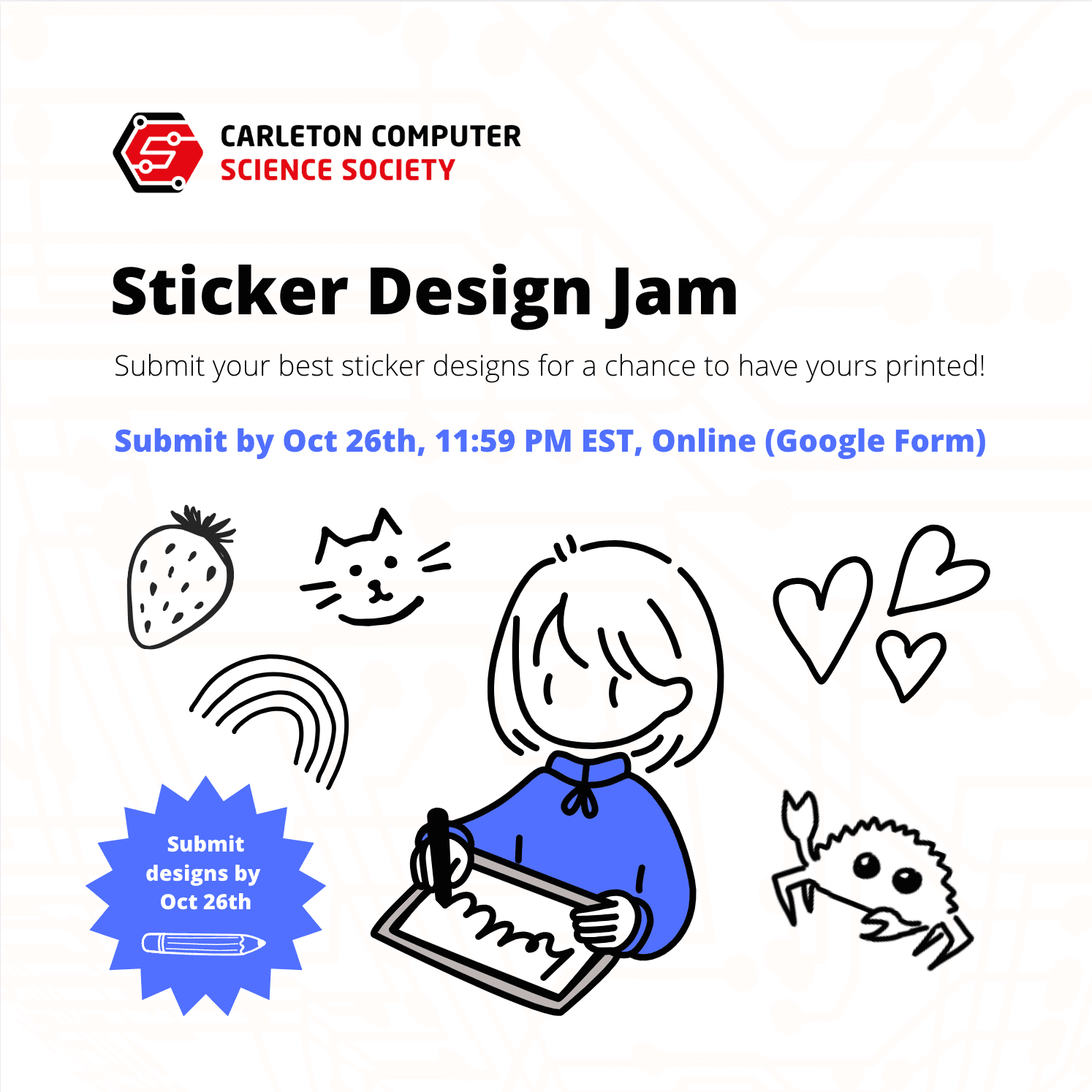 Carleton Computer Science Society | Sticker Design Jam