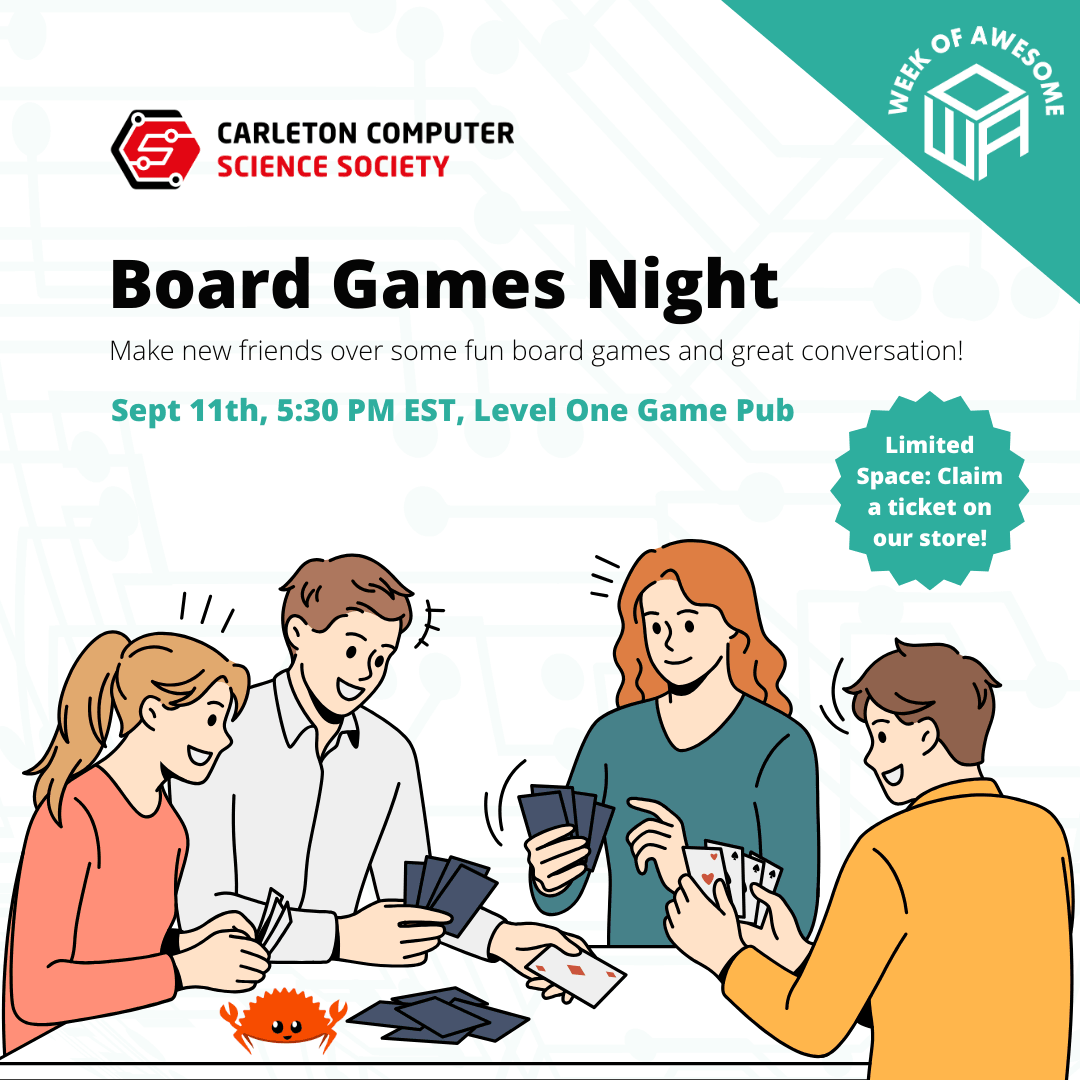 Carleton Computer Science Society | Board Games Night